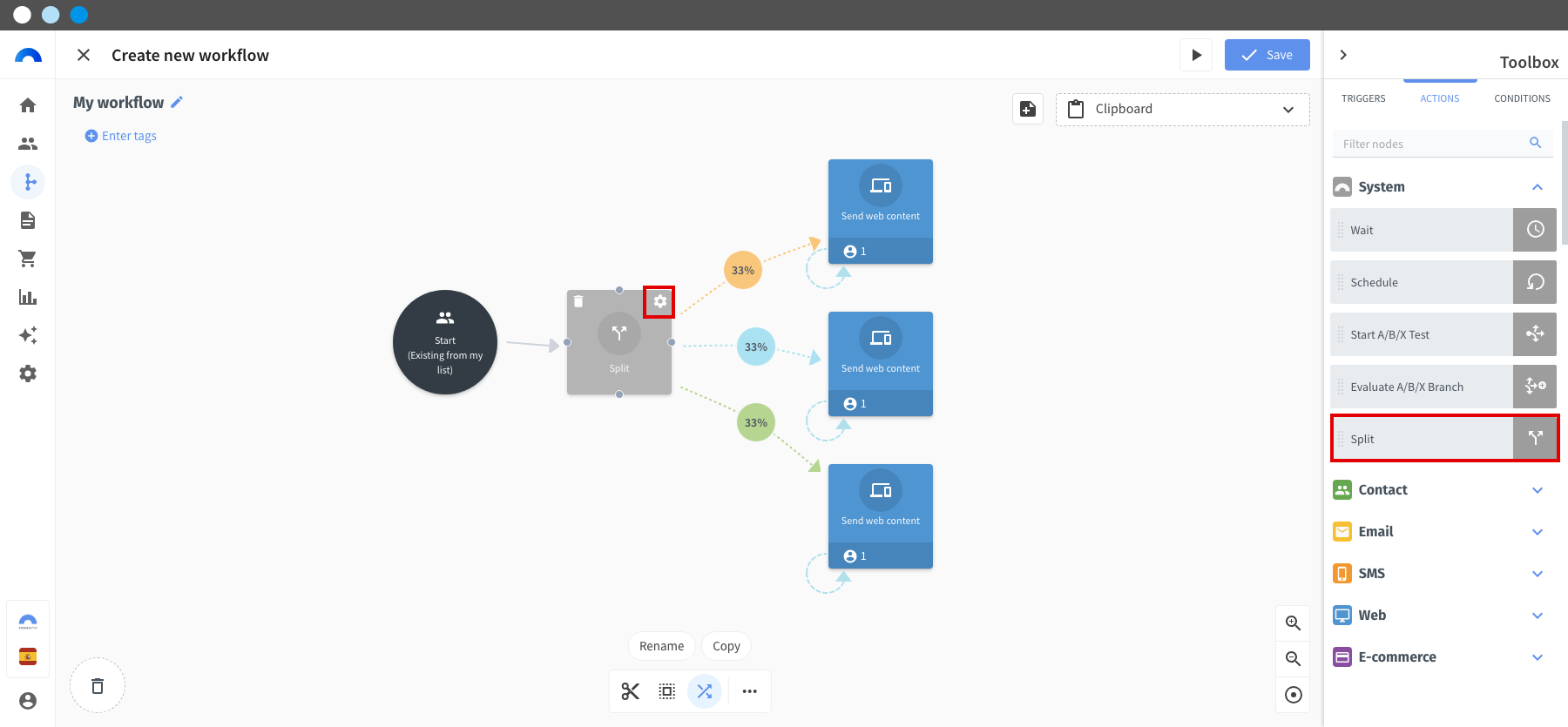 "Split" node – Help Center